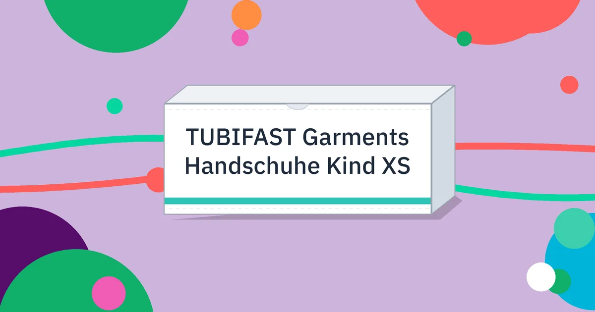 Symbolbild: Packung mit der Aufschrift TUBIFAST Garments Handschuhe Kind XS (PZN 14415058) – Verfügbarkeit und Bezug in Apotheken in Frankfurt am Main