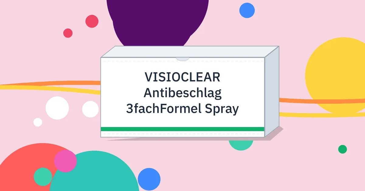Symbolbild: Packung mit der Aufschrift VISIOCLEAR Antibeschlag 3fachFormel Spray (PZN 17261130) – Verfügbarkeit und Bezug in Apotheken in Frankfurt am Main