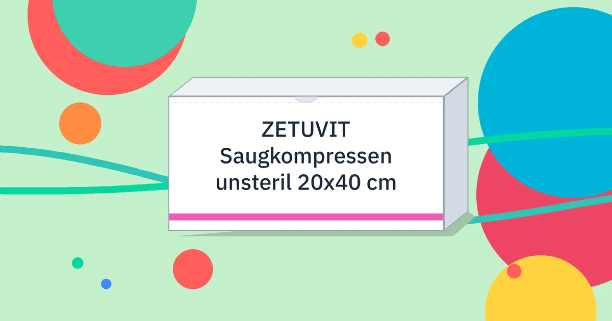 Symbolbild: Packung mit der Aufschrift ZETUVIT Saugkompressen unsteril 20x40 cm (PZN 19200405) – Verfügbarkeit und Bezug in Apotheken in Frankfurt am Main