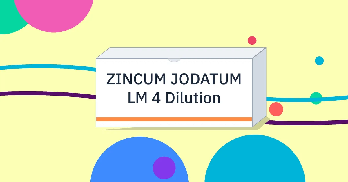 Symbolbild: Packung mit der Aufschrift ZINCUM JODATUM LM 4 Dilution (PZN 13293914) – Verfügbarkeit und Bezug in Apotheken in Frankfurt am Main