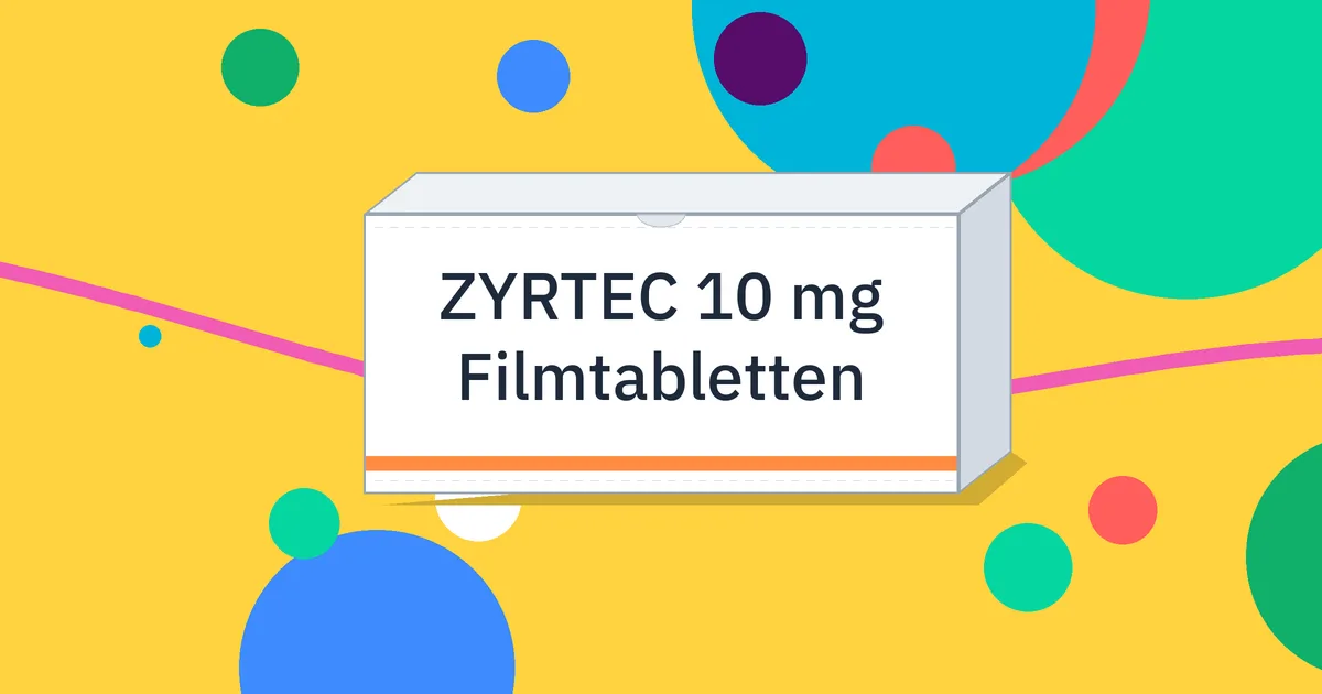 Symbolbild: Packung mit der Aufschrift ZYRTEC 10 mg Filmtabletten (PZN 04967041) – Verfügbarkeit und Bezug in Apotheken in Frankfurt am Main