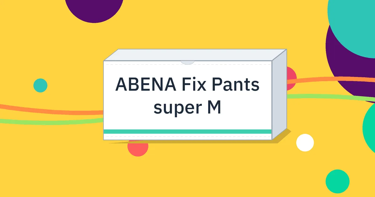 Symbolbild: Packung mit der Aufschrift ABENA Fix Pants super M (PZN 18161666) – Verfügbarkeit und Bezug in Apotheken in Frankfurt am Main