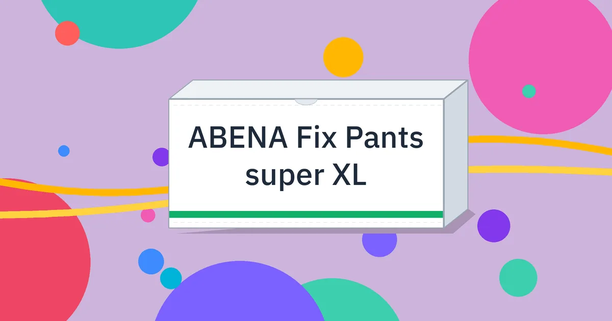 Symbolbild: Packung mit der Aufschrift ABENA Fix Pants super XL (PZN 18161703) – Verfügbarkeit und Bezug in Apotheken in Frankfurt am Main