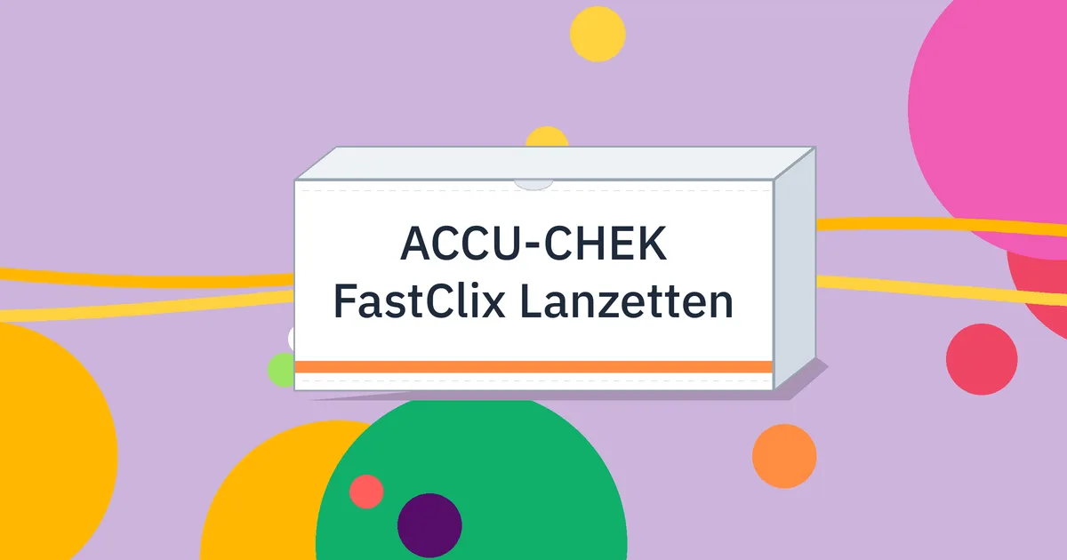 Symbolbild: Packung mit der Aufschrift ACCU-CHEK FastClix Lanzetten (PZN 09749969) – Verfügbarkeit und Bezug in Apotheken in Frankfurt am Main