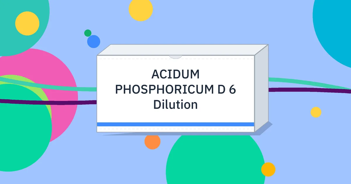 Symbolbild: Packung mit der Aufschrift ACIDUM PHOSPHORICUM D 6 Dilution (PZN 01754675) – Verfügbarkeit und Bezug in Apotheken in Frankfurt am Main