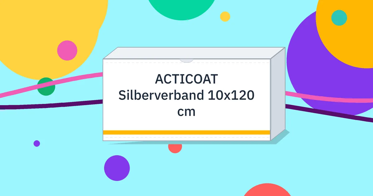 Symbolbild: Packung mit der Aufschrift ACTICOAT Silberverband 10x120 cm (PZN 03433461) – Verfügbarkeit und Bezug in Apotheken in Frankfurt am Main