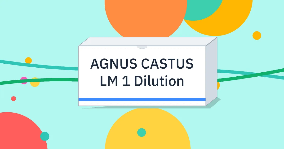 Symbolbild: Packung mit der Aufschrift AGNUS CASTUS LM 1 Dilution (PZN 09650567) – Verfügbarkeit und Bezug in Apotheken in Frankfurt am Main