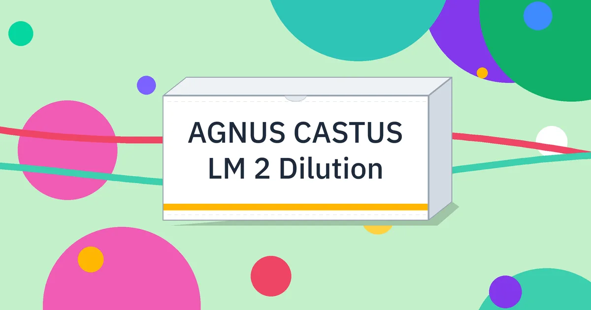Symbolbild: Packung mit der Aufschrift AGNUS CASTUS LM 2 Dilution (PZN 13305238) – Verfügbarkeit und Bezug in Apotheken in Frankfurt am Main