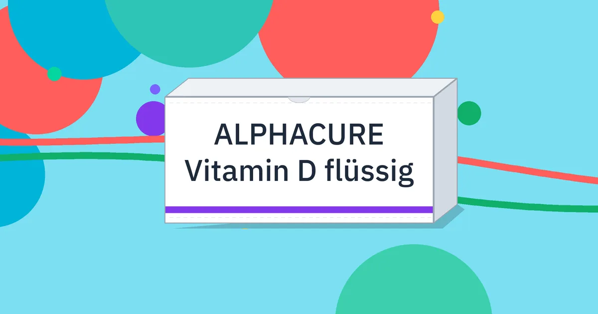 Symbolbild: Packung mit der Aufschrift ALPHACURE Vitamin D flüssig (PZN 20359387) – Verfügbarkeit und Bezug in Apotheken in Frankfurt am Main