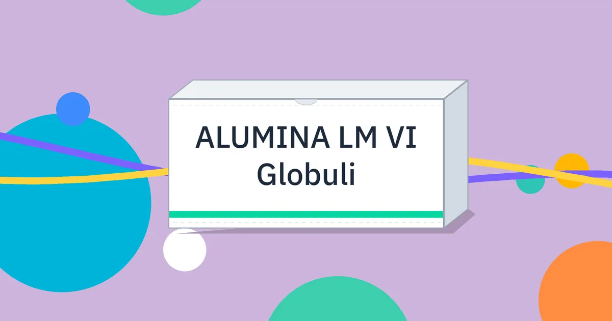 Symbolbild: Packung mit der Aufschrift ALUMINA LM VI Globuli (PZN 02658548) – Verfügbarkeit und Bezug in Apotheken in Frankfurt am Main