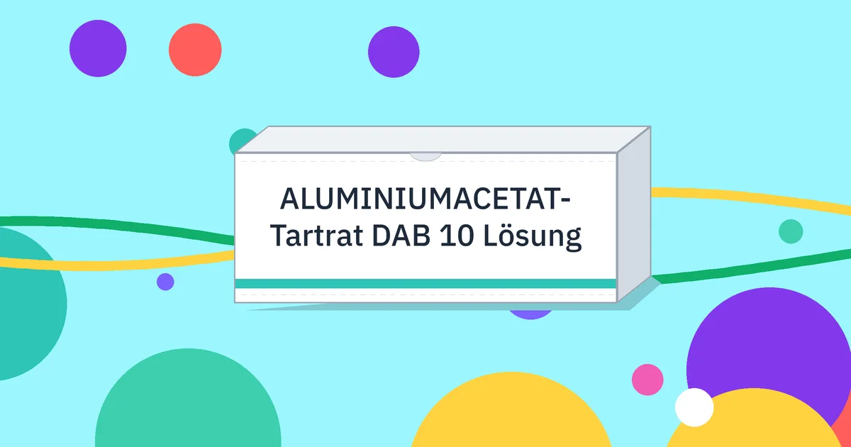 Symbolbild: Packung mit der Aufschrift ALUMINIUMACETAT-Tartrat DAB 10 Lösung (PZN 11646596) – Verfügbarkeit und Bezug in Apotheken in Frankfurt am Main