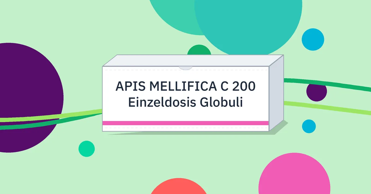 Symbolbild: Packung mit der Aufschrift APIS MELLIFICA C 200 Einzeldosis Globuli (PZN 01929761) – Verfügbarkeit und Bezug in Apotheken in Frankfurt am Main