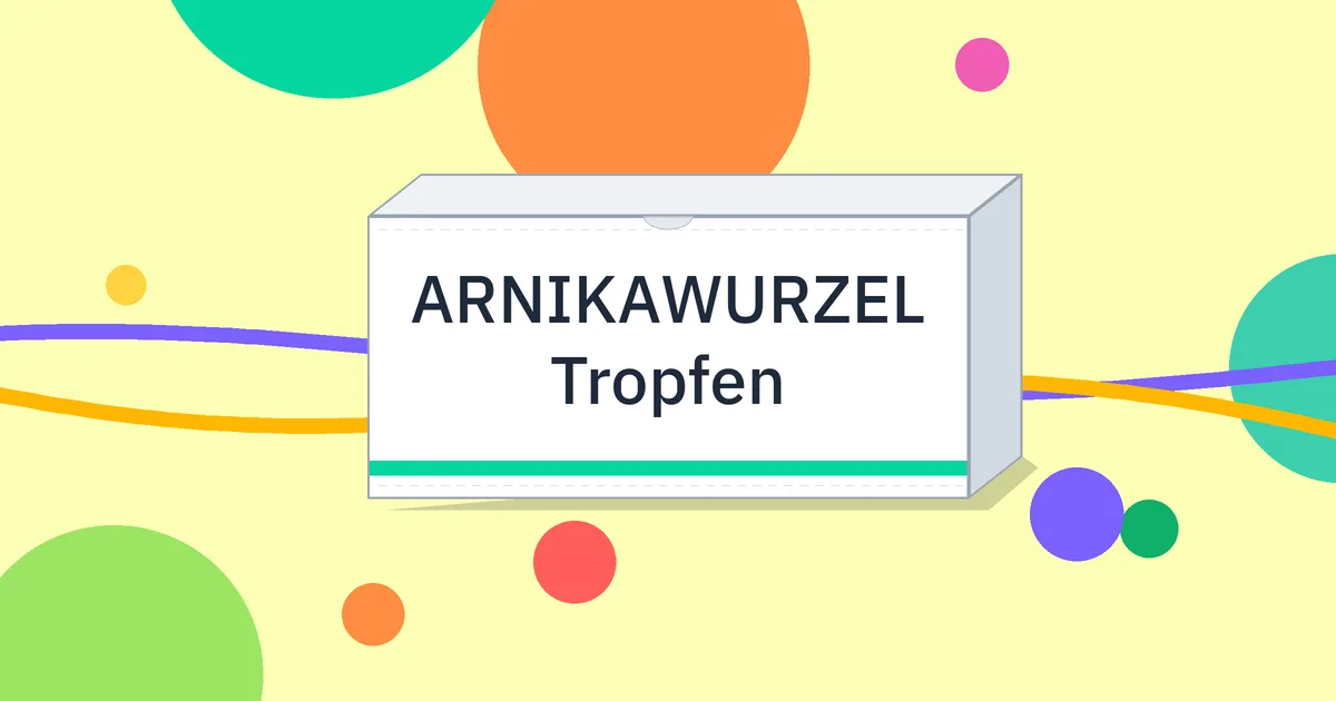 Symbolbild: Packung mit der Aufschrift ARNIKAWURZEL Tropfen (PZN 19418185) – Verfügbarkeit und Bezug in Apotheken in Frankfurt am Main