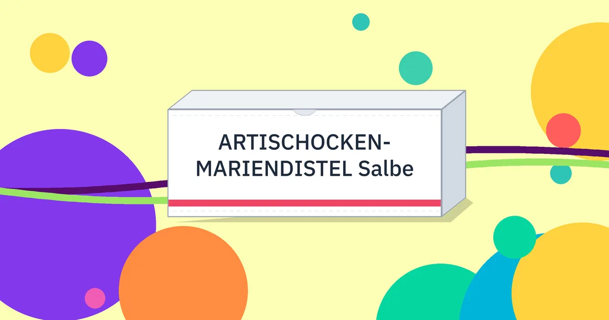 Symbolbild: Packung mit der Aufschrift ARTISCHOCKEN-MARIENDISTEL Salbe (PZN 18046273) – Verfügbarkeit und Bezug in Apotheken in Frankfurt am Main