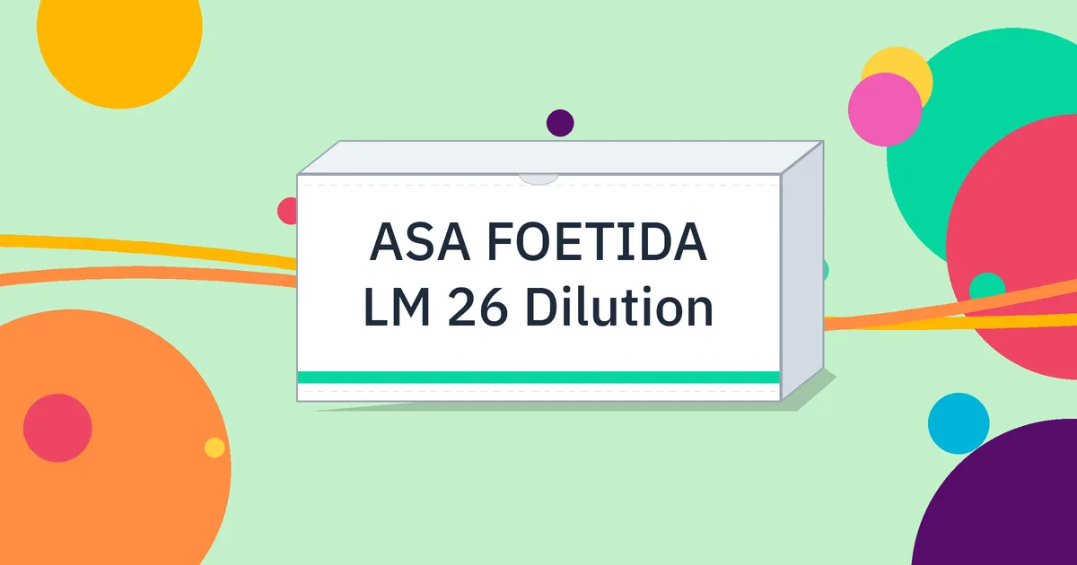 Symbolbild: Packung mit der Aufschrift ASA FOETIDA LM 26 Dilution (PZN 12781729) – Verfügbarkeit und Bezug in Apotheken in Frankfurt am Main