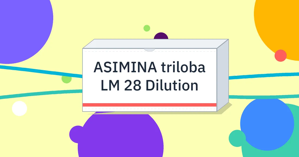 Symbolbild: Packung mit der Aufschrift ASIMINA triloba LM 28 Dilution (PZN 13402355) – Verfügbarkeit und Bezug in Apotheken in Frankfurt am Main