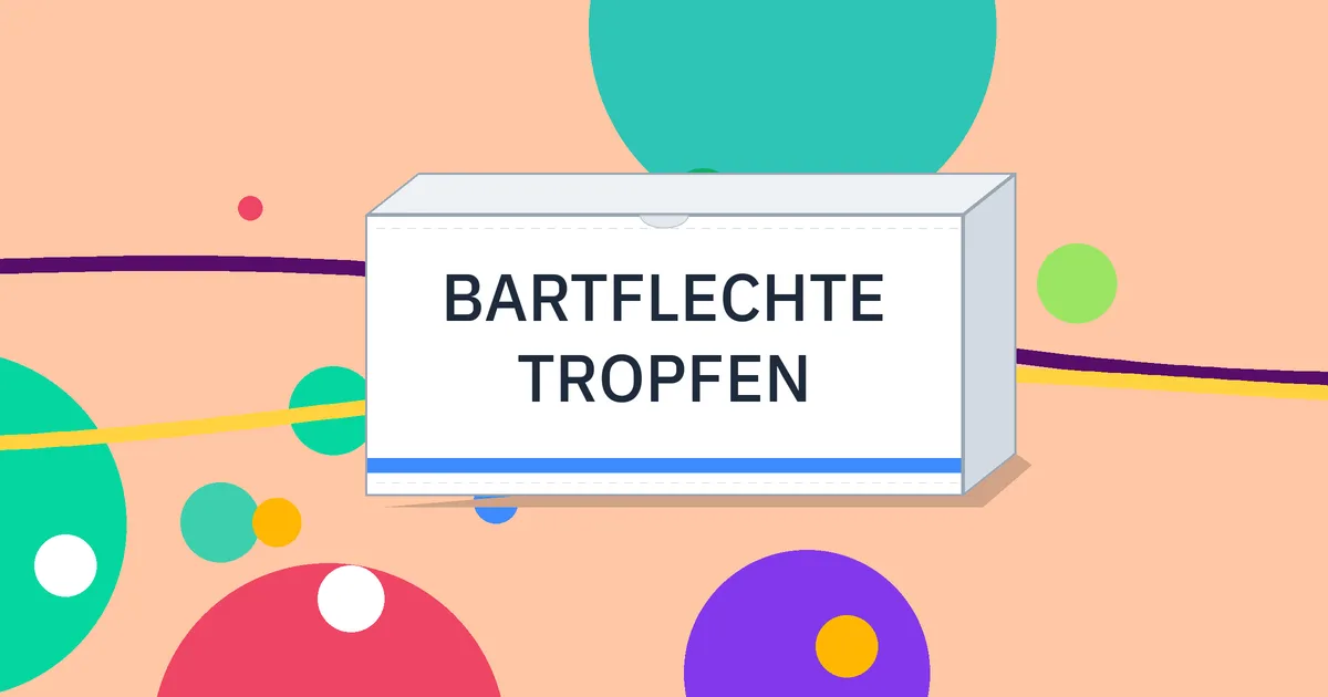Symbolbild: Packung mit der Aufschrift BARTFLECHTE TROPFEN (PZN 15228648) – Verfügbarkeit und Bezug in Apotheken in Frankfurt am Main