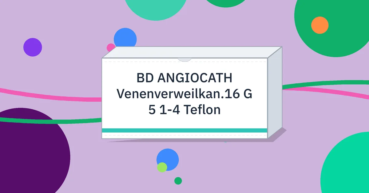 Symbolbild: Packung mit der Aufschrift BD ANGIOCATH Venenverweilkan.16 G 5 1-4 Teflon (PZN 07664832) – Verfügbarkeit und Bezug in Apotheken in Frankfurt am Main