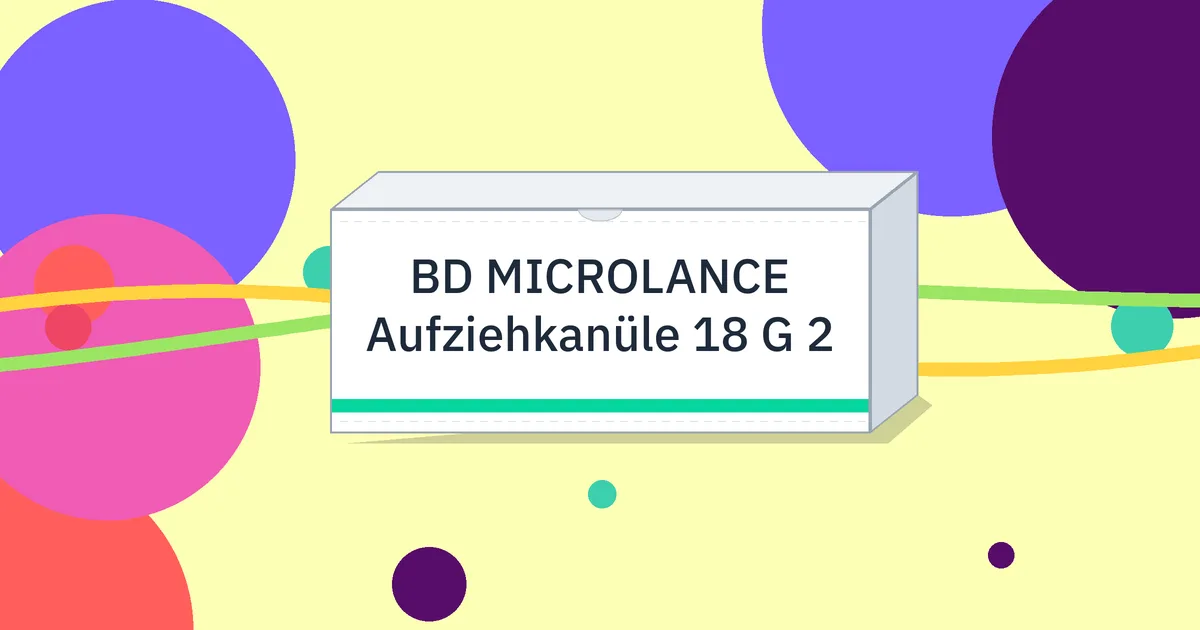Symbolbild: Packung mit der Aufschrift BD MICROLANCE Aufziehkanüle 18 G 2 (PZN 07664105) – Verfügbarkeit und Bezug in Apotheken in Frankfurt am Main