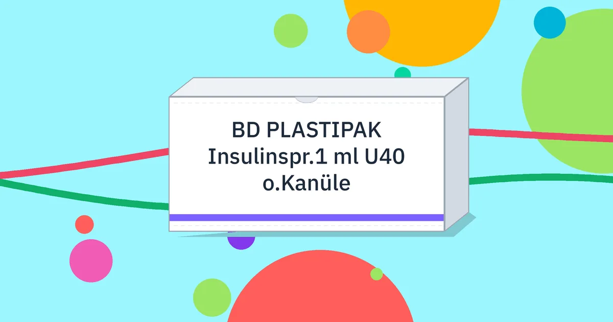 Symbolbild: Packung mit der Aufschrift BD PLASTIPAK Insulinspr.1 ml U40 o.Kanüle (PZN 19194260) – Verfügbarkeit und Bezug in Apotheken in Frankfurt am Main