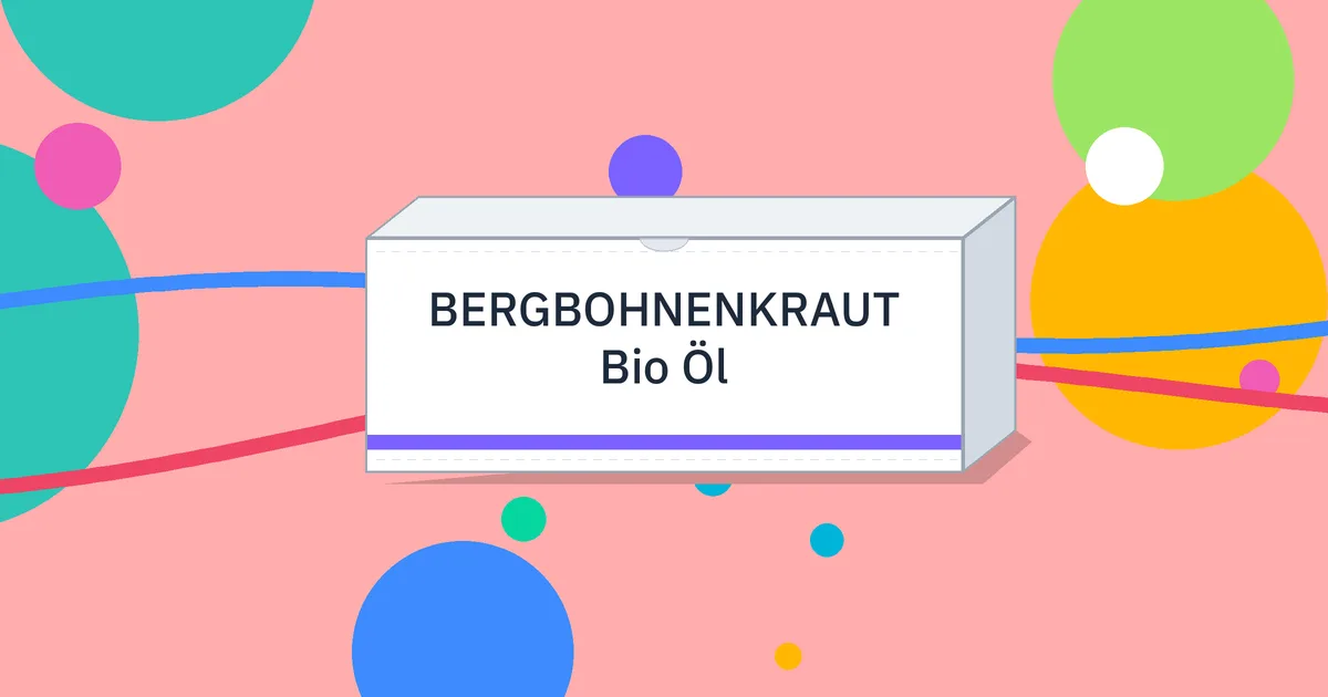 Symbolbild: Packung mit der Aufschrift BERGBOHNENKRAUT Bio Öl (PZN 03480437) – Verfügbarkeit und Bezug in Apotheken in Frankfurt am Main