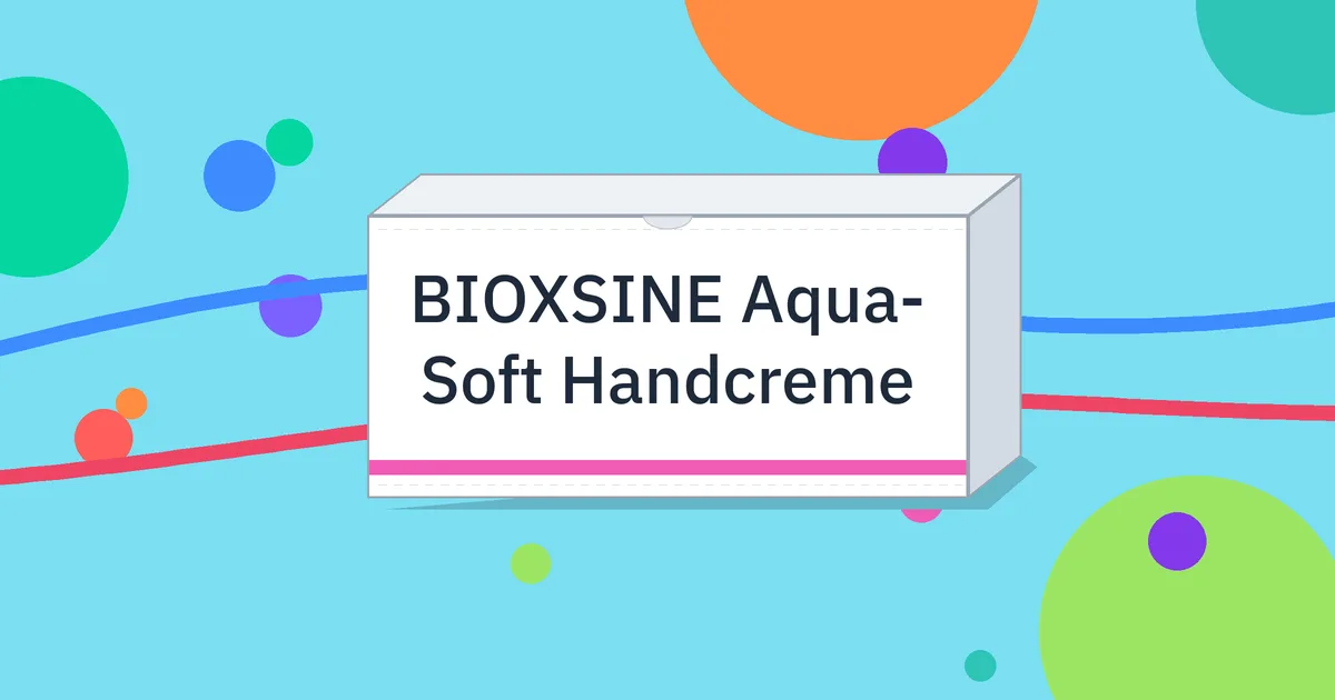 Symbolbild: Packung mit der Aufschrift BIOXSINE Aqua-Soft Handcreme (PZN 11597716) – Verfügbarkeit und Bezug in Apotheken in Frankfurt am Main