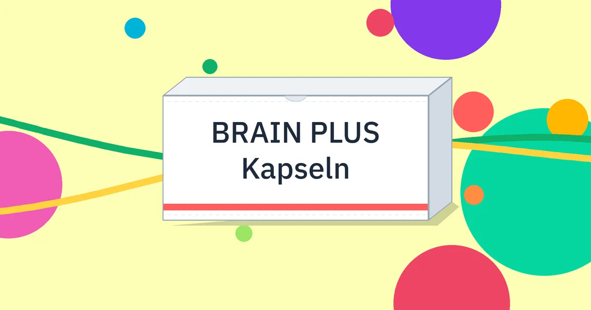 Symbolbild: Packung mit der Aufschrift BRAIN PLUS Kapseln (PZN 07503135) – Verfügbarkeit und Bezug in Apotheken in Frankfurt am Main