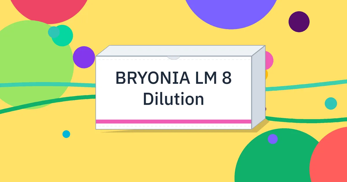 Symbolbild: Packung mit der Aufschrift BRYONIA LM 8 Dilution (PZN 12796949) – Verfügbarkeit und Bezug in Apotheken in Frankfurt am Main