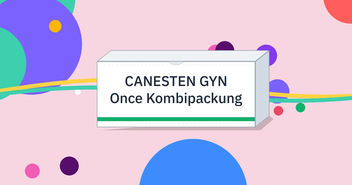 Symbolbild: Packung mit der Aufschrift CANESTEN GYN Once Kombipackung (PZN 01713624) – Verfügbarkeit und Bezug in Apotheken in Frankfurt am Main