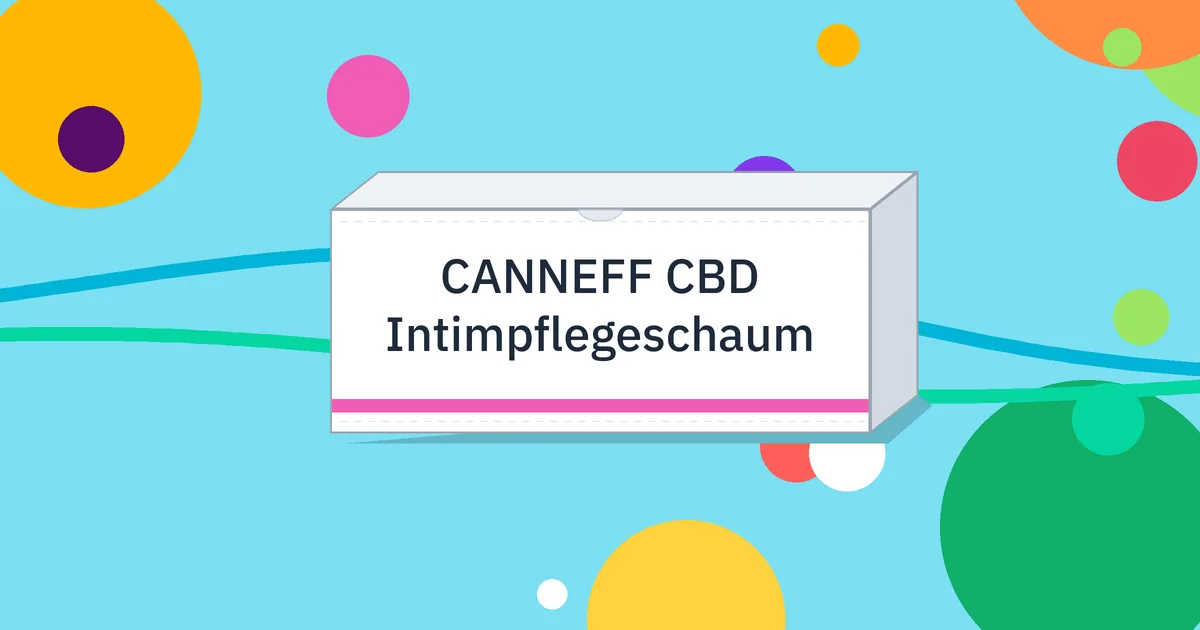 Symbolbild: Packung mit der Aufschrift CANNEFF CBD Intimpflegeschaum (PZN 19688944) – Verfügbarkeit und Bezug in Apotheken in Frankfurt am Main