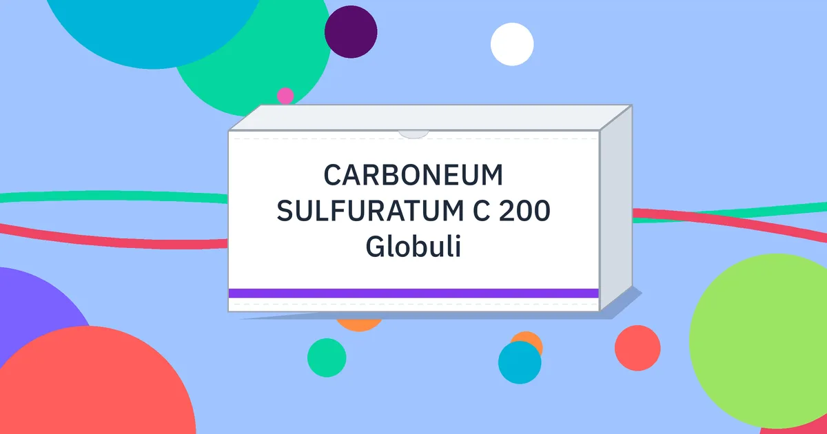 Symbolbild: Packung mit der Aufschrift CARBONEUM SULFURATUM C 200 Globuli (PZN 07455666) – Verfügbarkeit und Bezug in Apotheken in Frankfurt am Main