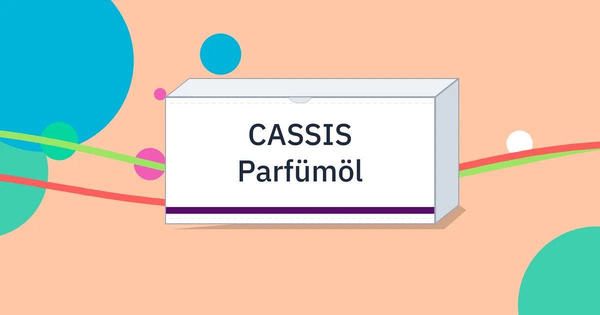 Symbolbild: Packung mit der Aufschrift CASSIS Parfümöl (PZN 01992618) – Verfügbarkeit und Bezug in Apotheken in Frankfurt am Main