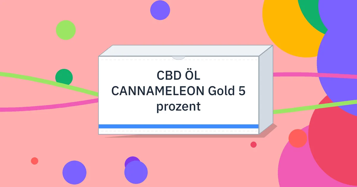 Symbolbild: Packung mit der Aufschrift CBD ÖL CANNAMELEON Gold 5 prozent (PZN 18298276) – Verfügbarkeit und Bezug in Apotheken in Frankfurt am Main