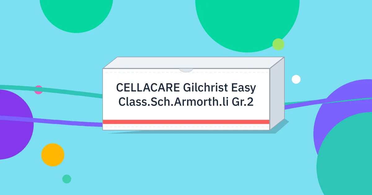 Symbolbild: Packung mit der Aufschrift CELLACARE Gilchrist Easy Class.Sch.Armorth.li Gr.2 (PZN 18364889) – Verfügbarkeit und Bezug in Apotheken in Frankfurt am Main