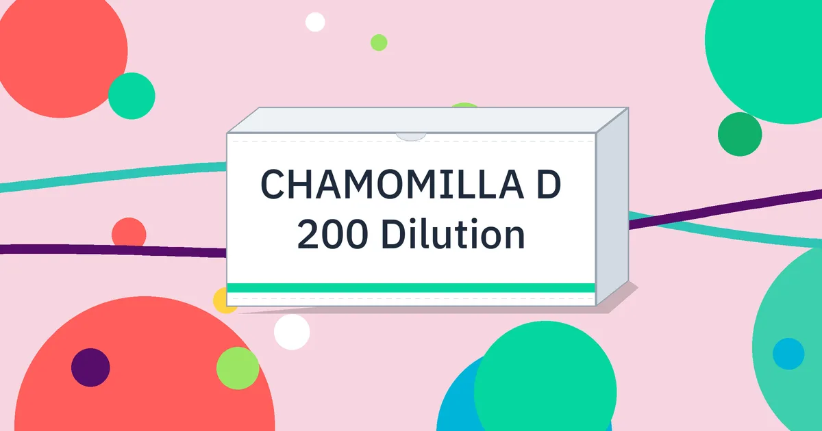 Symbolbild: Packung mit der Aufschrift CHAMOMILLA D 200 Dilution (PZN 04211627) – Verfügbarkeit und Bezug in Apotheken in Frankfurt am Main