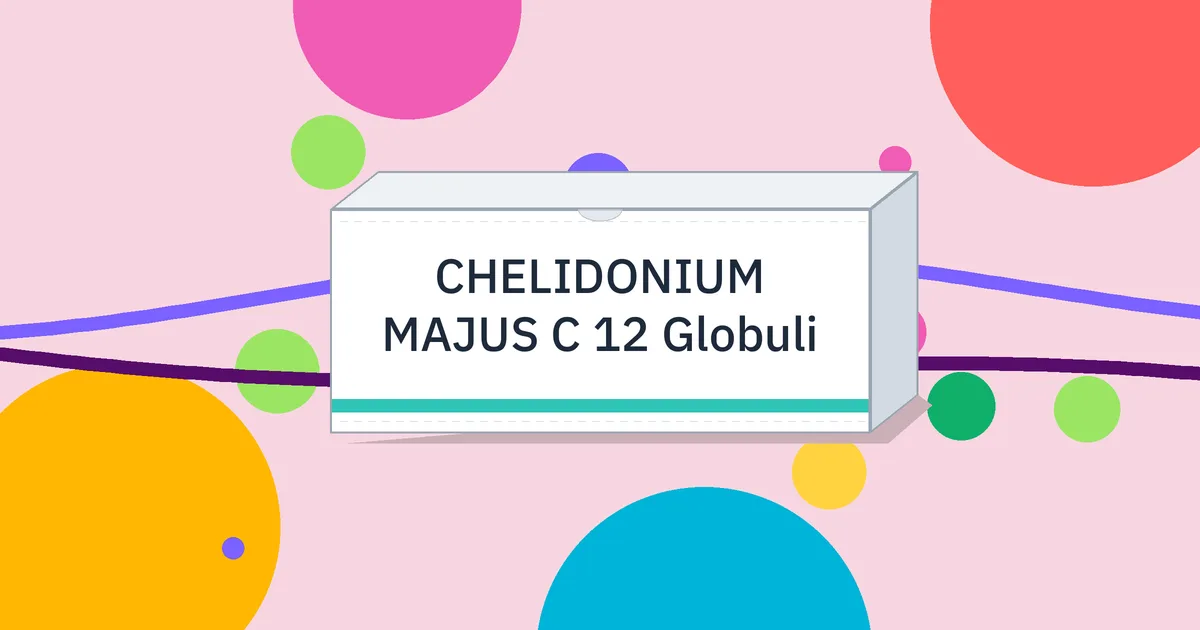 Symbolbild: Packung mit der Aufschrift CHELIDONIUM MAJUS C 12 Globuli (PZN 16669610) – Verfügbarkeit und Bezug in Apotheken in Frankfurt am Main