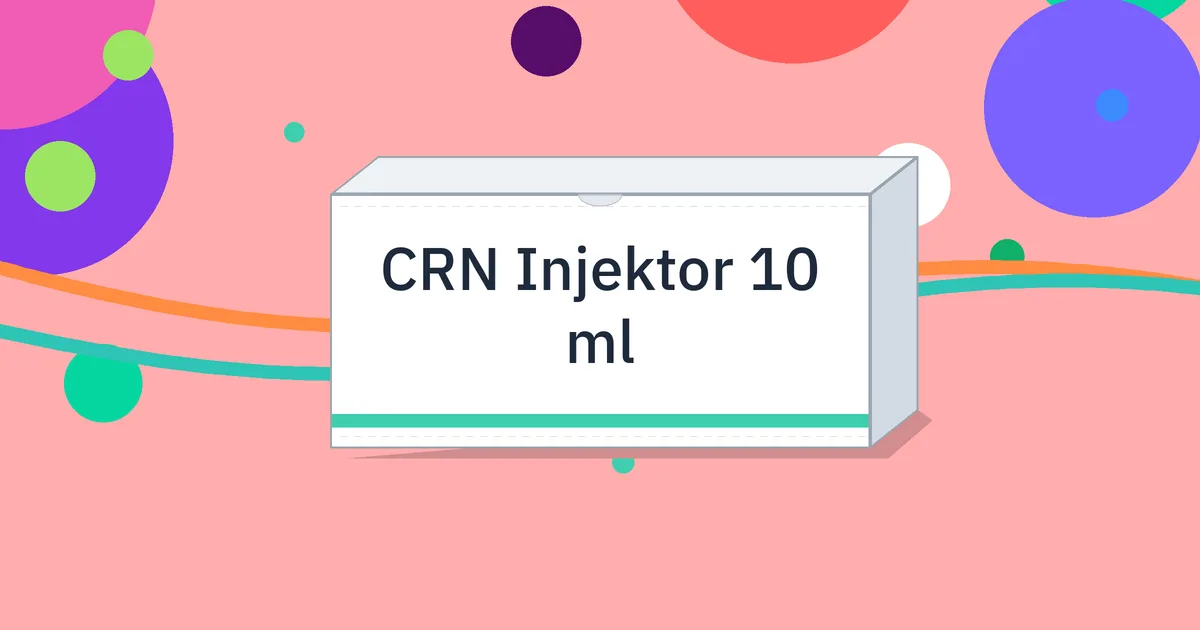 Symbolbild: Packung mit der Aufschrift CRN Injektor 10 ml (PZN 12905373) – Verfügbarkeit und Bezug in Apotheken in Frankfurt am Main