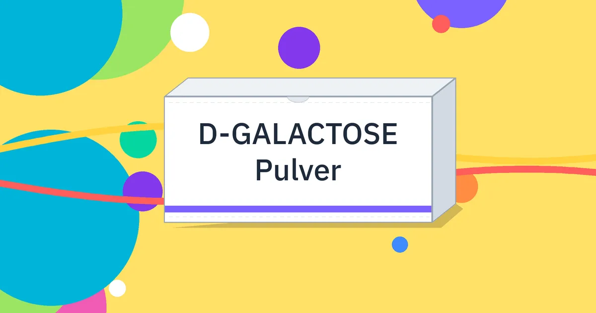 Symbolbild: Packung mit der Aufschrift D-GALACTOSE Pulver (PZN 11673707) – Verfügbarkeit und Bezug in Apotheken in Frankfurt am Main