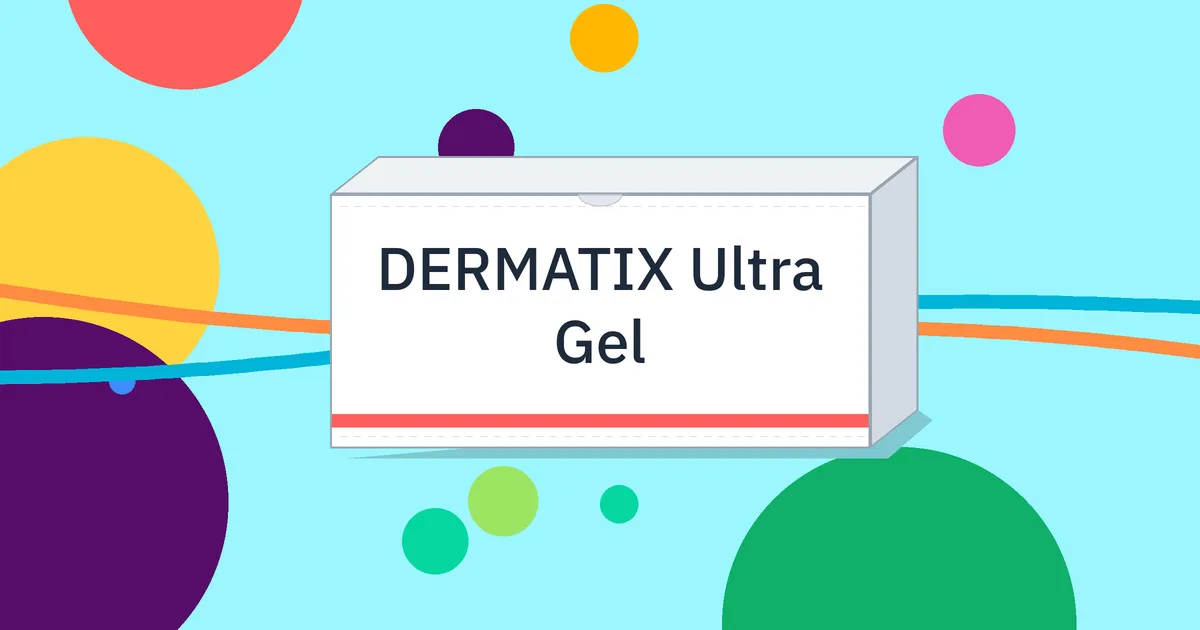 Symbolbild: Packung mit der Aufschrift DERMATIX Ultra Gel (PZN 06090286) – Verfügbarkeit und Bezug in Apotheken in Frankfurt am Main