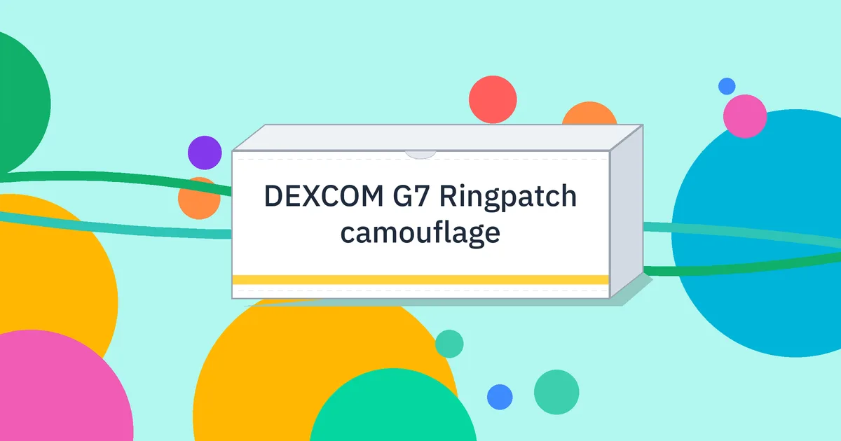 Symbolbild: Packung mit der Aufschrift DEXCOM G7 Ringpatch camouflage (PZN 19867523) – Verfügbarkeit und Bezug in Apotheken in Frankfurt am Main