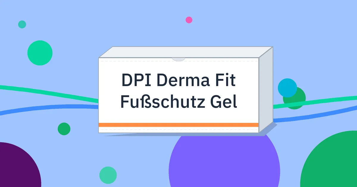 Symbolbild: Packung mit der Aufschrift DPI Derma Fit Fußschutz Gel (PZN 01146119) – Verfügbarkeit und Bezug in Apotheken in Frankfurt am Main