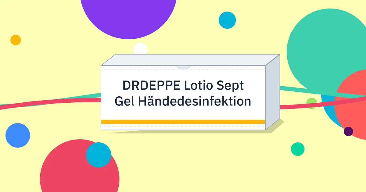 Symbolbild: Packung mit der Aufschrift DRDEPPE Lotio Sept Gel Händedesinfektion (PZN 18311634) – Verfügbarkeit und Bezug in Apotheken in Frankfurt am Main