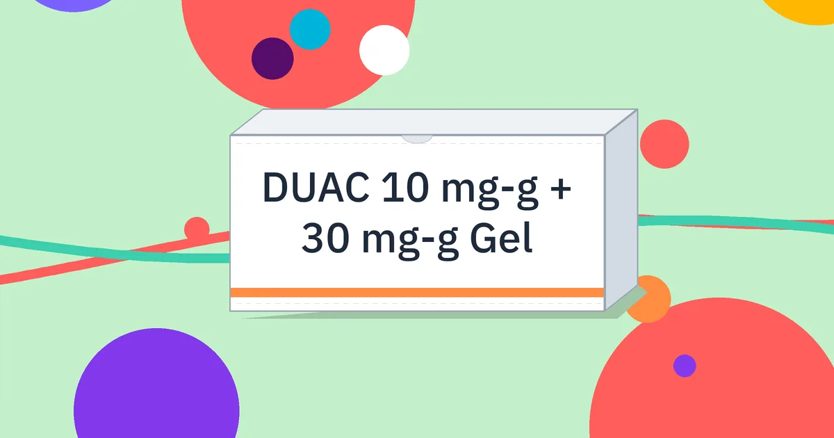 Symbolbild: Packung mit der Aufschrift DUAC 10 mg-g + 30 mg-g Gel (PZN 10306355) – Verfügbarkeit und Bezug in Apotheken in Frankfurt am Main