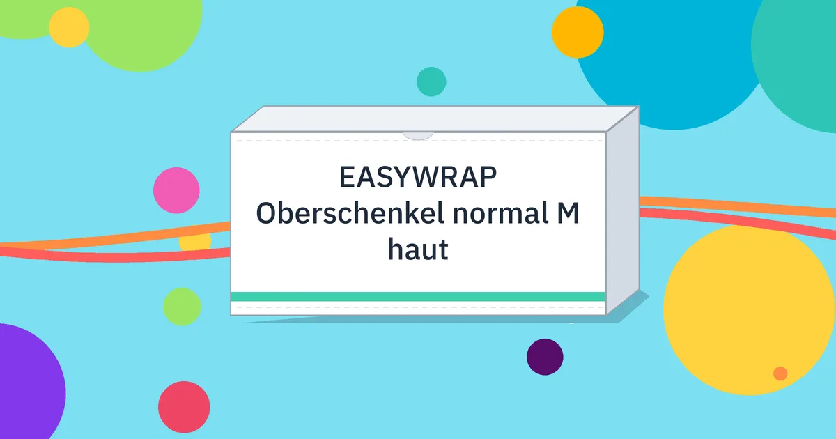 Symbolbild: Packung mit der Aufschrift EASYWRAP Oberschenkel normal M haut (PZN 18748615) – Verfügbarkeit und Bezug in Apotheken in Frankfurt am Main
