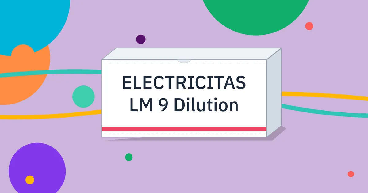 Symbolbild: Packung mit der Aufschrift ELECTRICITAS LM 9 Dilution (PZN 12844341) – Verfügbarkeit und Bezug in Apotheken in Frankfurt am Main