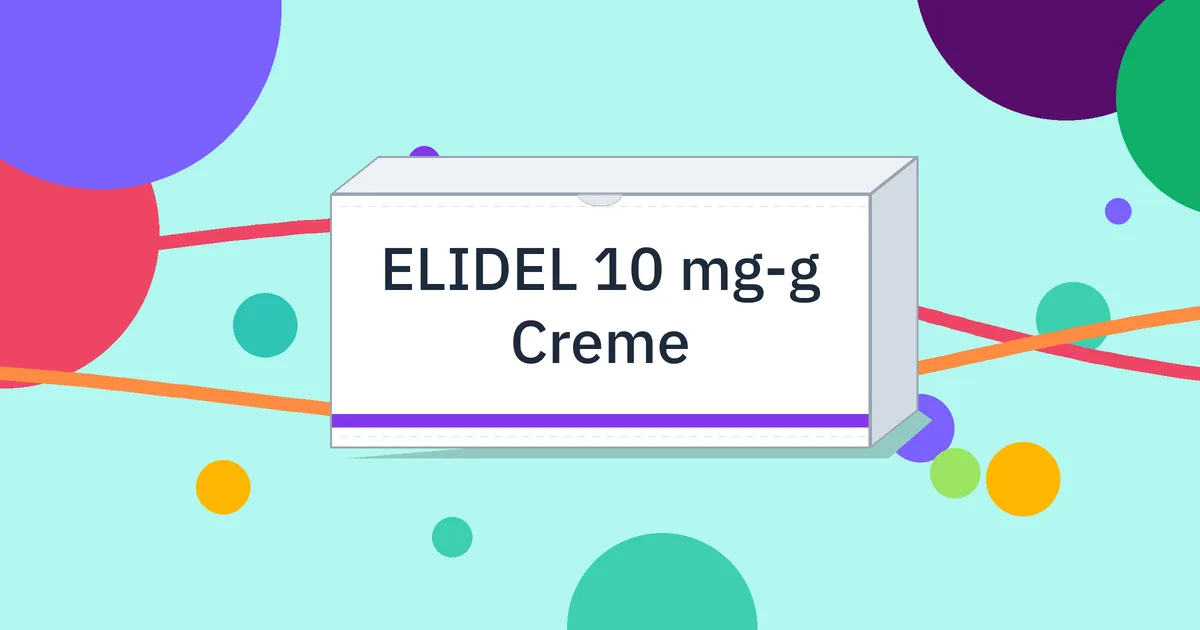 Symbolbild: Packung mit der Aufschrift ELIDEL 10 mg-g Creme (PZN 14420183) – Verfügbarkeit und Bezug in Apotheken in Frankfurt am Main