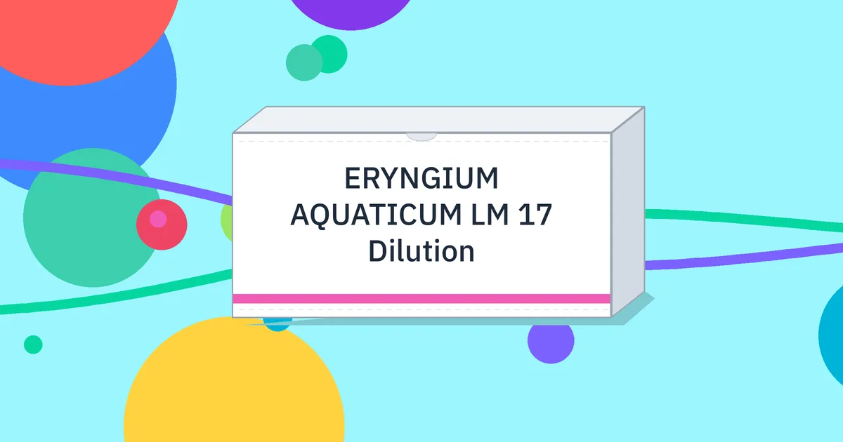 Symbolbild: Packung mit der Aufschrift ERYNGIUM AQUATICUM LM 17 Dilution (PZN 13478625) – Verfügbarkeit und Bezug in Apotheken in Frankfurt am Main