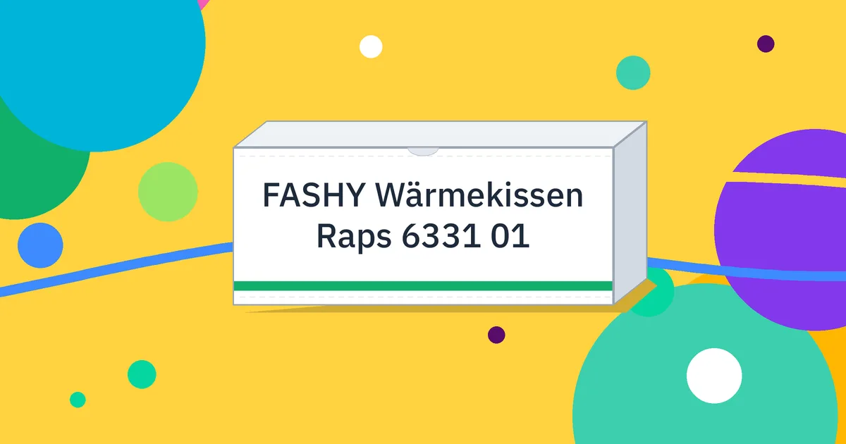 Symbolbild: Packung mit der Aufschrift FASHY Wärmekissen Raps 6331 01 (PZN 14142206) – Verfügbarkeit und Bezug in Apotheken in Frankfurt am Main
