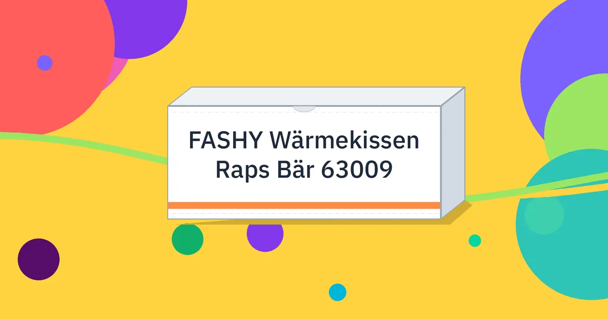 Symbolbild: Packung mit der Aufschrift FASHY Wärmekissen Raps Bär 63009 (PZN 11855294) – Verfügbarkeit und Bezug in Apotheken in Frankfurt am Main