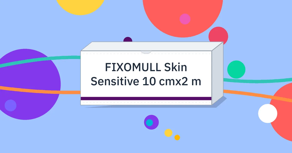 Symbolbild: Packung mit der Aufschrift FIXOMULL Skin Sensitive 10 cmx2 m (PZN 17972003) – Verfügbarkeit und Bezug in Apotheken in Frankfurt am Main